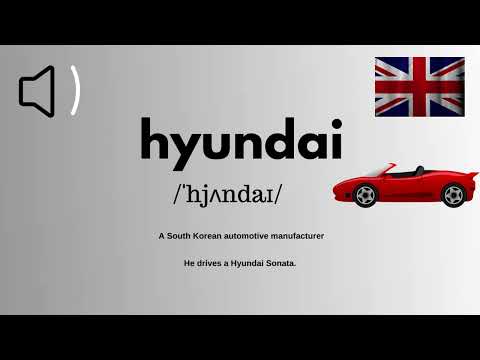 How to Pronounce Hyundai Correctly-English With Zee