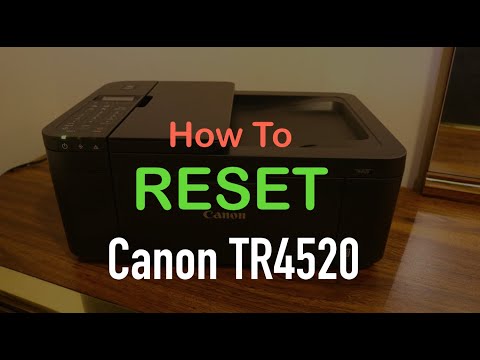 How to RESET Canon TR4520 Printer video review !!