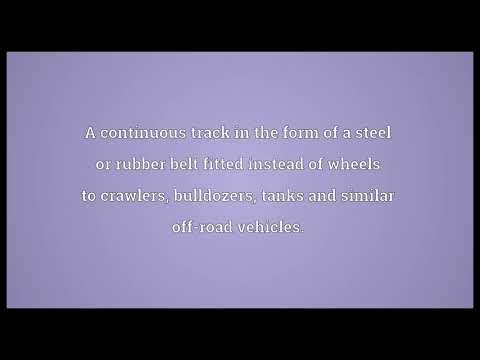 Caterpillar track Meaning