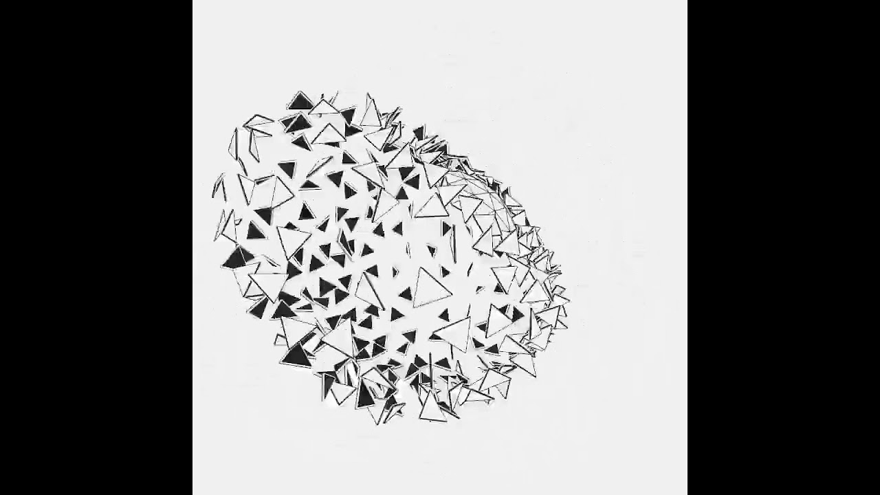 Collapsing spheres. #プログラミング #creativecoding #openframeworks