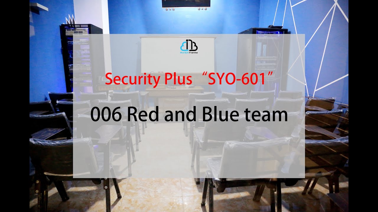 Security Plus 006 red and Blue team
