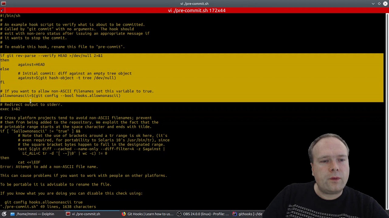 GitHooks run unittests before committing code!