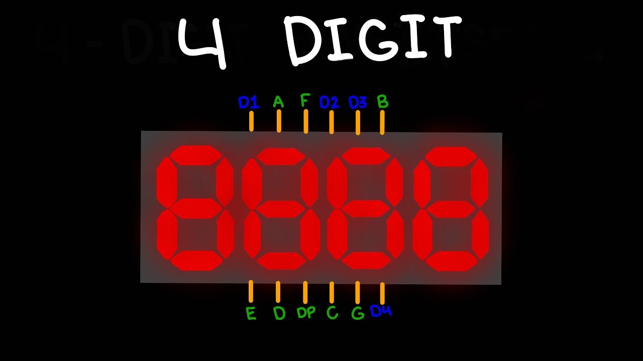 4 Digit 7 Segment Display with Arduino - An Experimental Approach