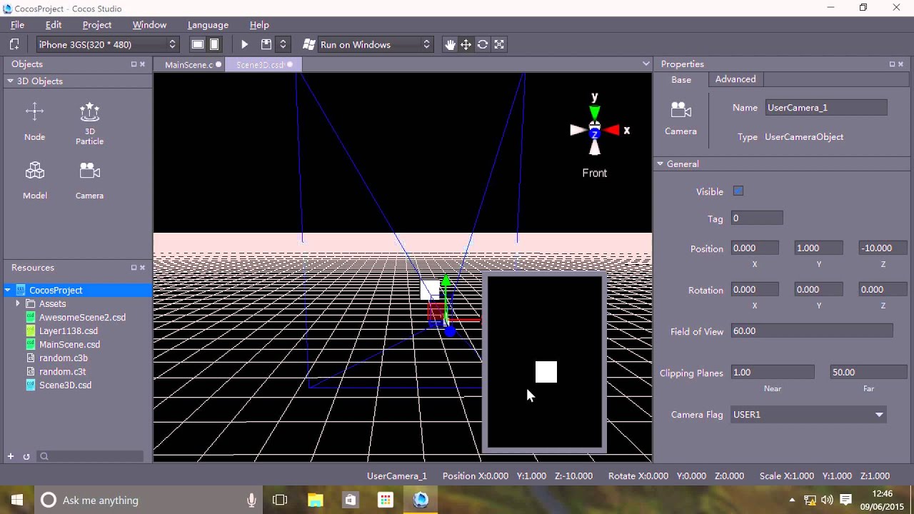 Cocos Studio: Camera