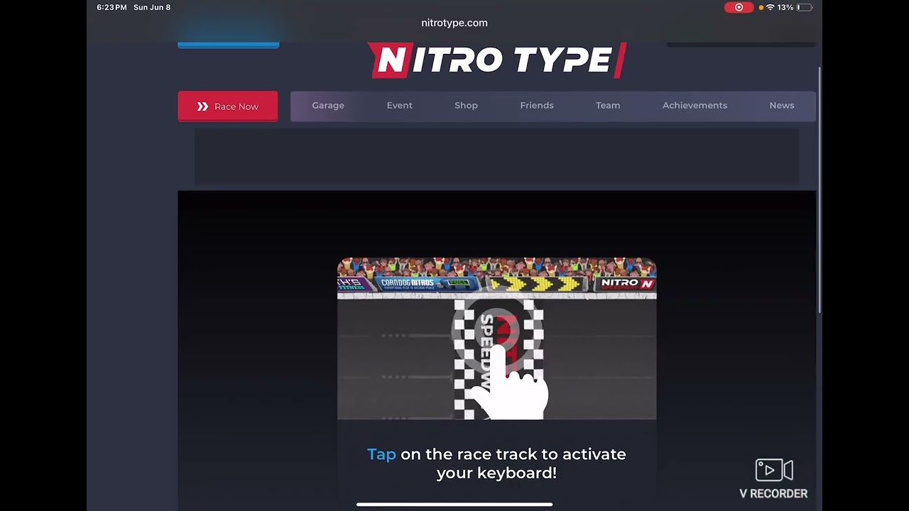 5 NitroType races in 1:16.24 (IGT)