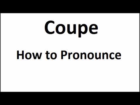 How to pronounce Coupe||How to say Coupe||Coupe Pronunciation||ABDictionary