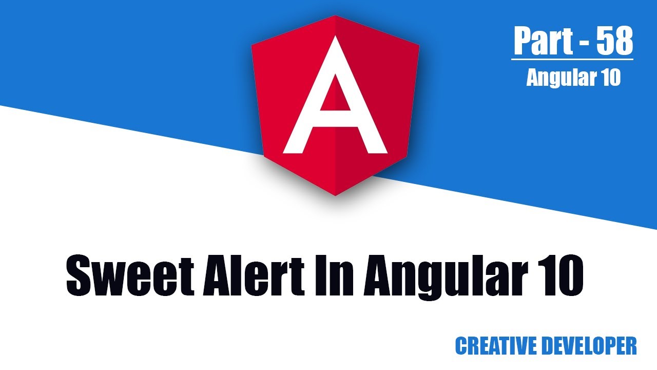 Sweet alert in angular || Angular || Angular Tutorial || Sweet Alert || Angular Sweet Alert || Alert