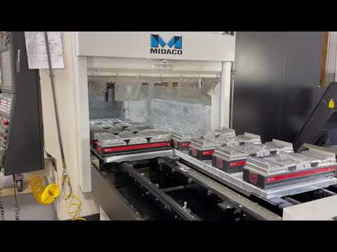 #MIDACO A4020SD #PalletSystem on #Okuma Genos M560V #CNC #Automation