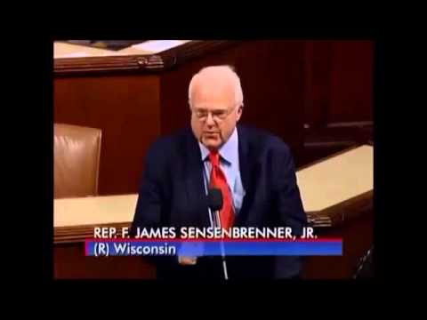 Congressman Sensenbrenner Attacks Patriot Act And Mass NSA Surveillance Society