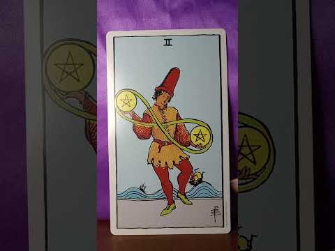 2 of Pentacles Tarot Card Meaning #balance #flow #ican #thedanceoflife