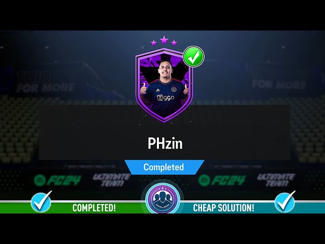 EA FC 24 FC Pro PHzin SBC: How to complete, estimated cost, solution ...
