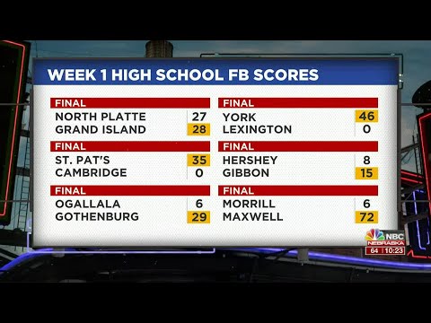 Week 1 High School Football Scores