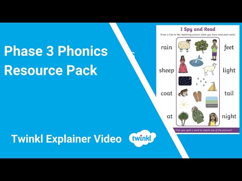 Phase 3 Phonics Resource Pack Explainer