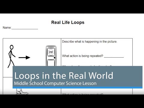 Real World Loops - Middle School Computer Science Lesson