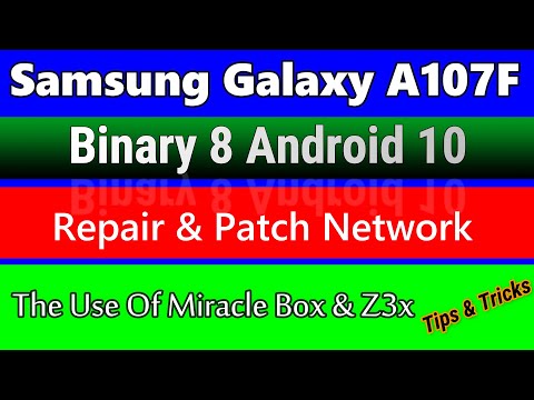 Samsung Galaxy A10s A107F U8 Imei Repair and Patch Network via Miracle and Z3x Box