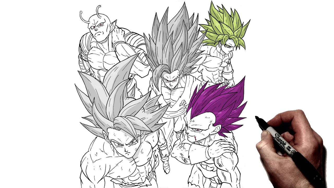 How To Draw DBS Vol 24 Cover | Step By Step | Dragon Ball Super