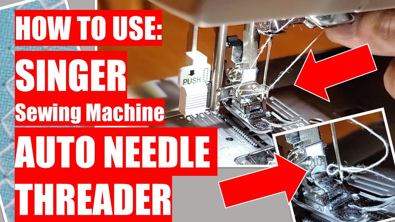 HOW TO USE: SINGER - AUTOMATIC NEEDLE THREADER - on Singer Sewing Machines. EASY & FAST