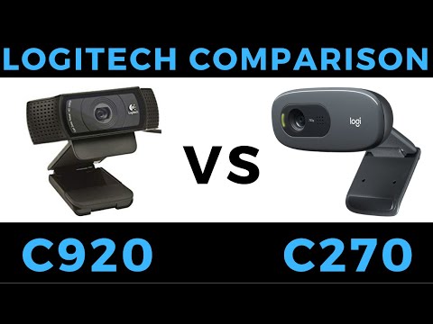Logitech C920 vs C270 Webcam Review & Comparison - Video and Mic Test