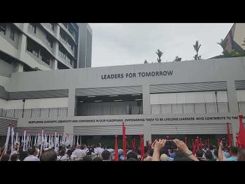 Nomination Day at Yusof Ishak Secondary School for East Coast GRC