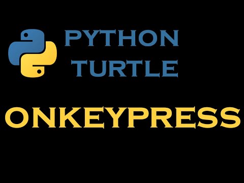 Python Turtle Graphics 18 # Onkeypress Command