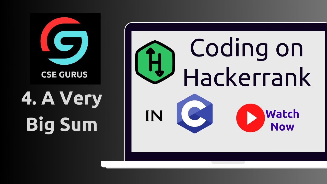 4. A very big sum || Hackerrank || C
