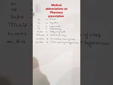 medical abbreviations on pharmacy prescription - pharmacist abbreviations