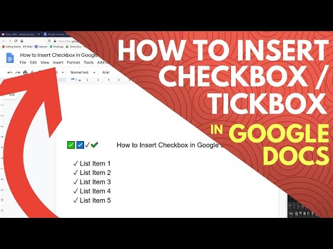 How to Insert a Checkbox in Google Docs