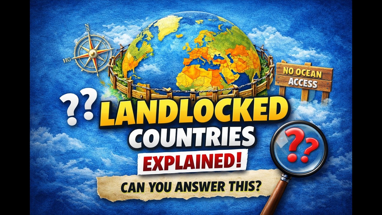 44 Countries With No Ocean Access 🌍 | Landlocked Countries Explained