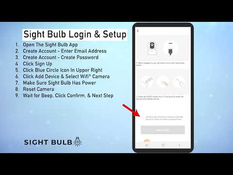Sight Bulb - How to: A Android 1B Login and Camera Setup Initial Setup