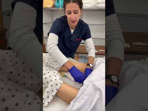Collecting a urine sample from a Foley catheter