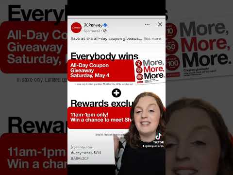 FREE JCPENNEY Coupons on Saturday May 4th 2024