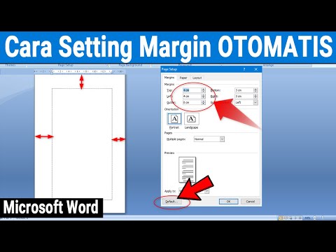 Cara Setting Margin Default atau Otomatis di Microsoft Word