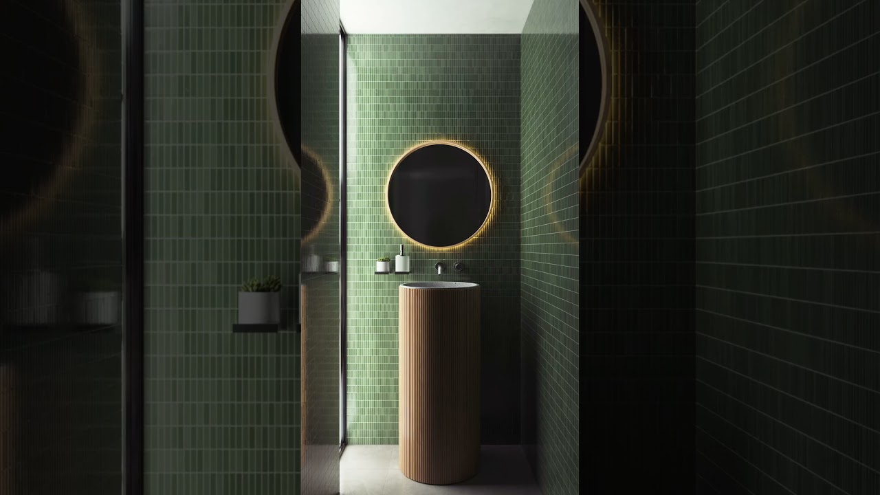 Interior 3D Animation - Emerald Bathroom | 3ds Max + Corona Renderer