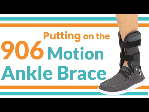 How to Put on the 906 Motion Ankle Brace by CoreTech - SUP2044