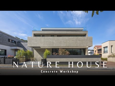 Concrete House Design as Protection When Viewing the View from Inside the House