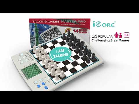 iCore Electronic Chess Set, Travel Chess Plus 14 Popular Challenging Brain Games.