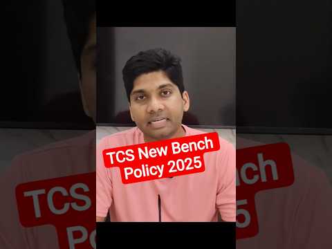 TCS New Bench Policy 2025 #shorts #tcs #tataconsultancyservices