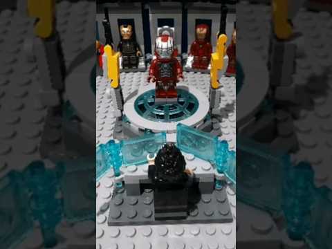Iron Man Mk5 The Suitcase #lego #ironman #stopmotion #shorts