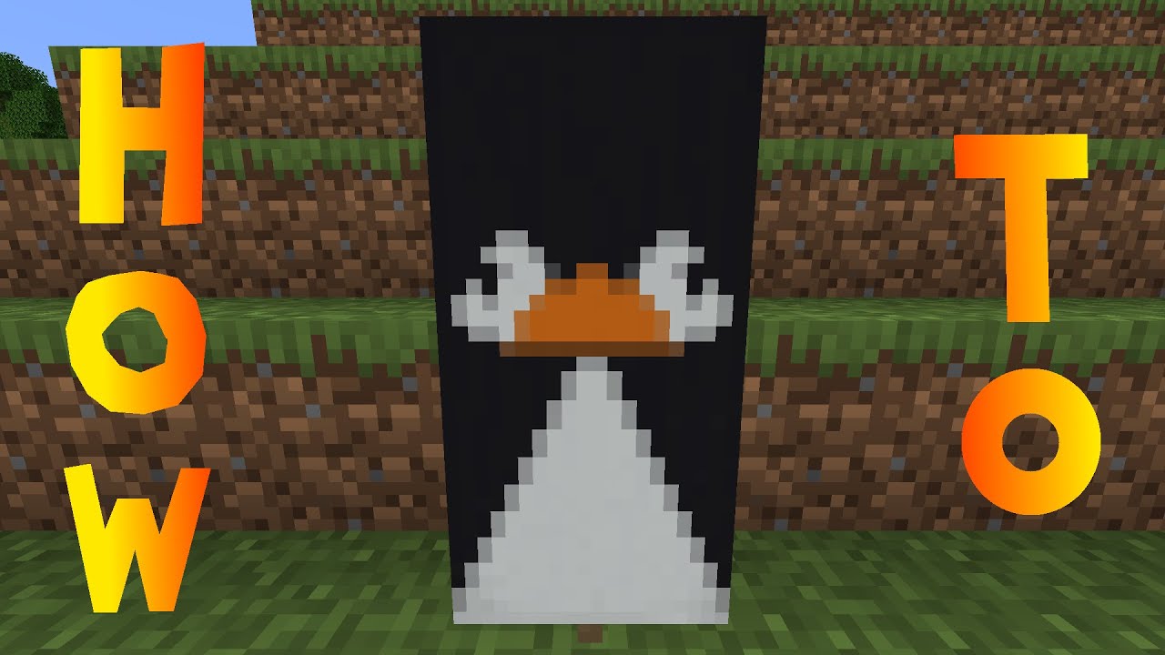 Minecraft: How to Make a Penguin Banner - Tutorial