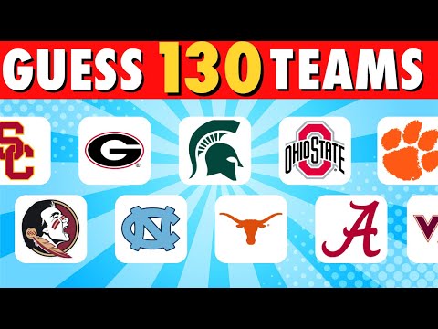 Guess 130 College Football Teams 🏈 | Duke, LSU, Georgia