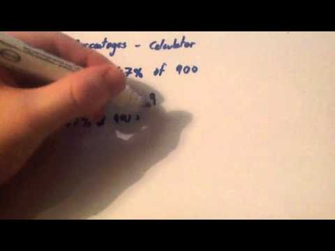 Percentages of amounts using a calculator - Corbettmaths