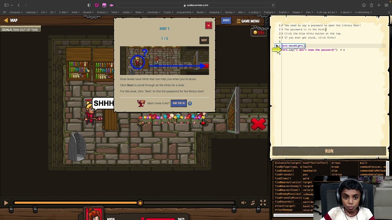 Codecombat level 7 Kithgard Librarian