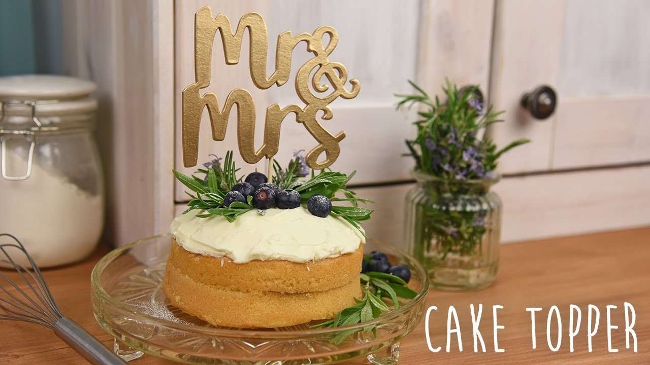 How to Make a Mr. & Mrs. Cake Topper - Sizzix