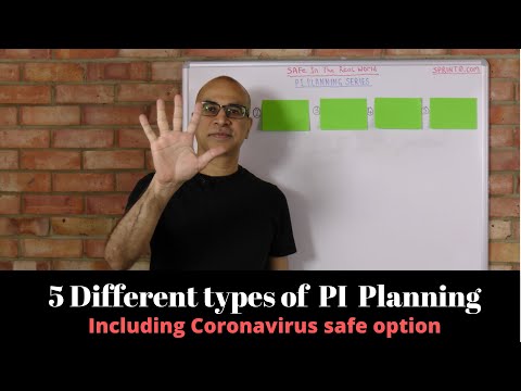 5 Different Types of PI Planning including Coronavirus safe option