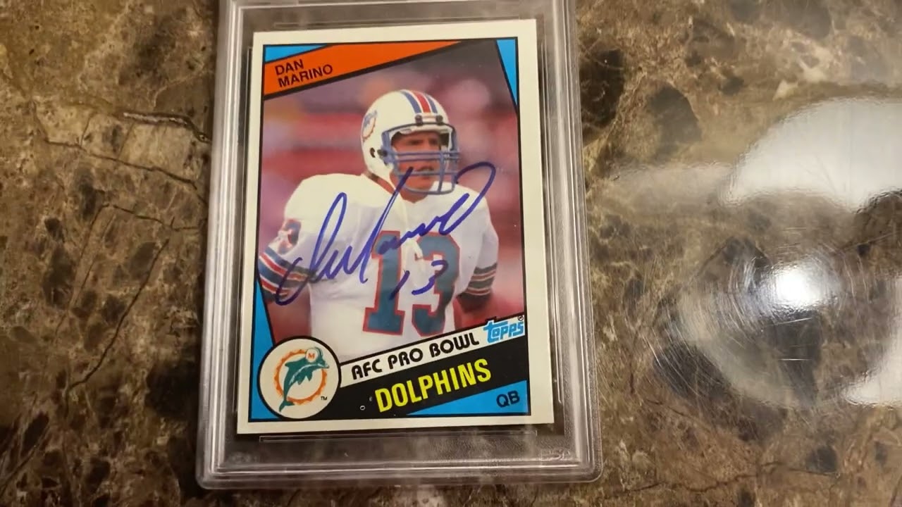 Autographed Dan Marino Rookie Card !!! WOW !!!