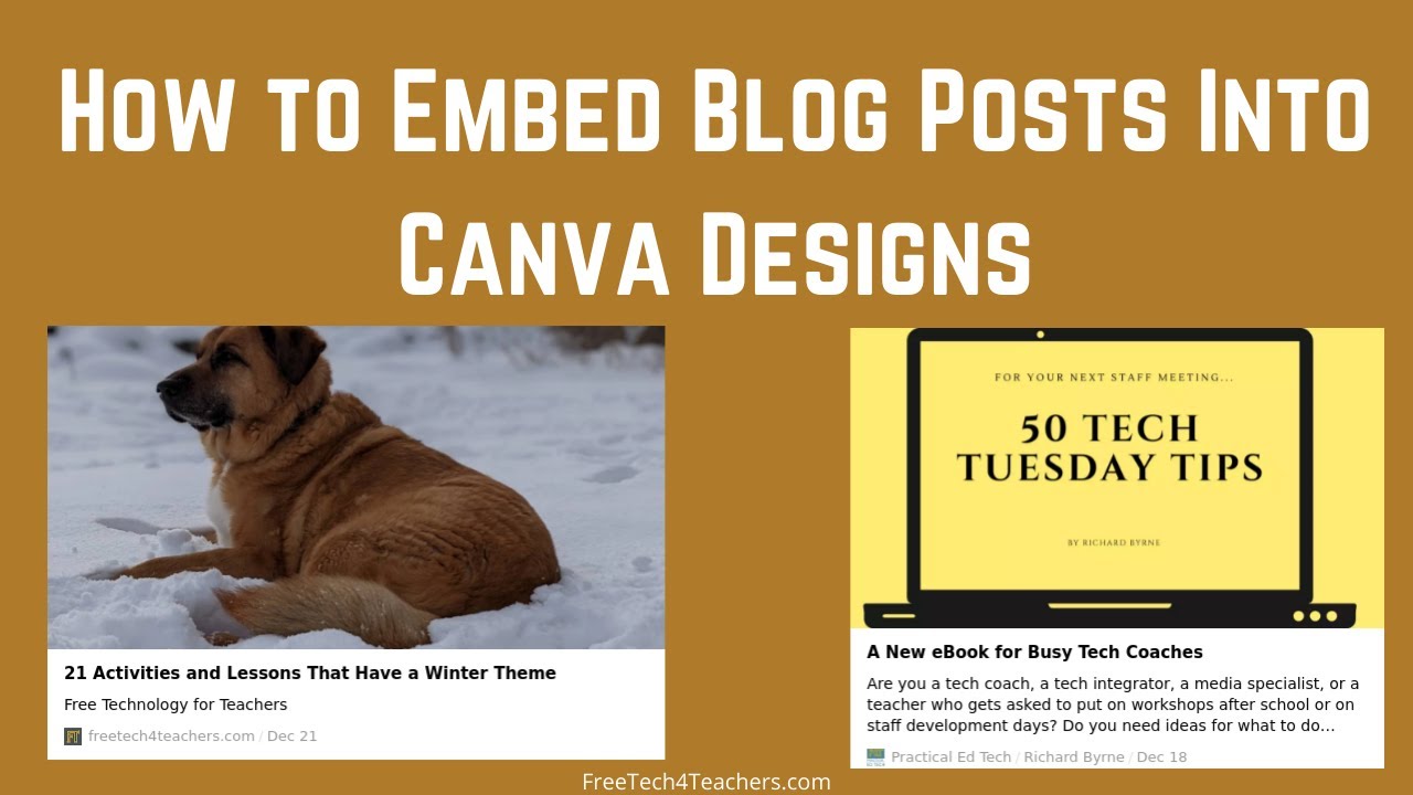 How to Embed Videos and Blog Posts Into Canva Designs