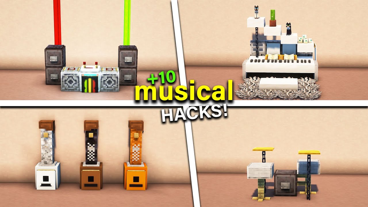 10 musical build ideas in Minecraft 🎵 - Minecraft Builders