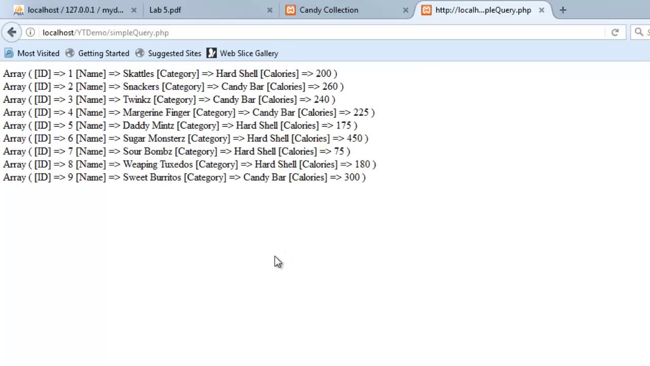 Display MySQL Query Results With PHP