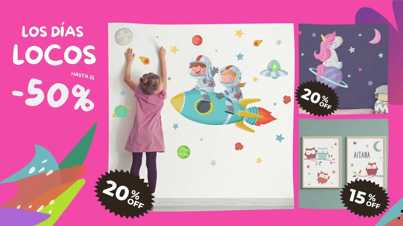 StarStick Vinilos Infantiles días ¡¡¡¡Locos de descuentos!!!