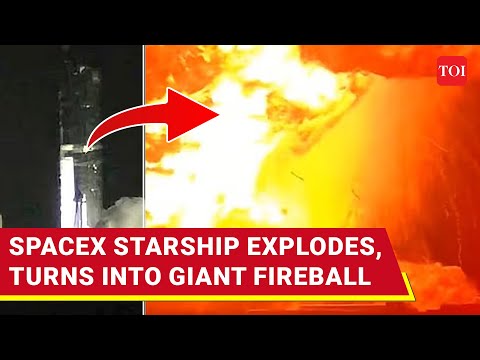 SpaceX Starship Bursts Into Flames; Disastrous Test Caught On Cam | Watch Viral Video